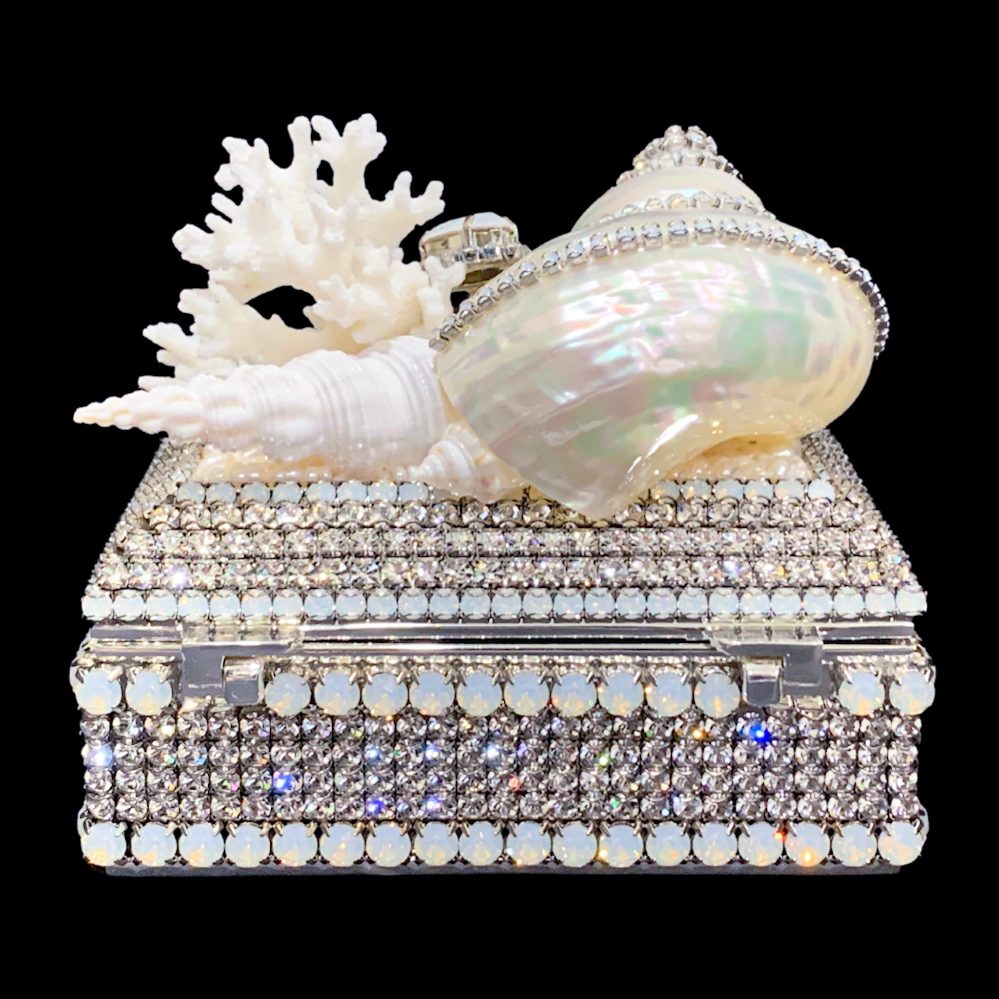 Isabella Adams White Opal Sea Shell Keepsake Box - The Ritz-Carlton ...